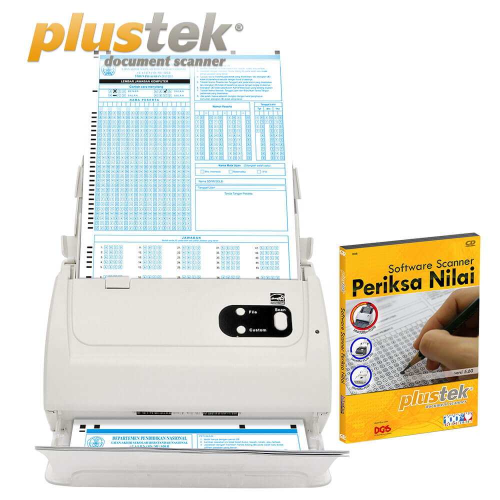 Scanner Plustek Scanner Periksa Nilai LJK PS283 - Digitalsense