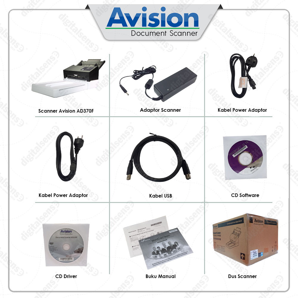 Scanner ADF + Flatbed Avision AD370F | Digitalsense
