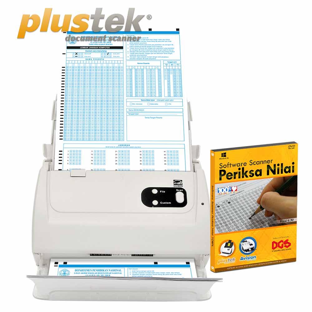 Scanner Plustek Scanner Periksa Nilai LJK PS283 - Digitalsense