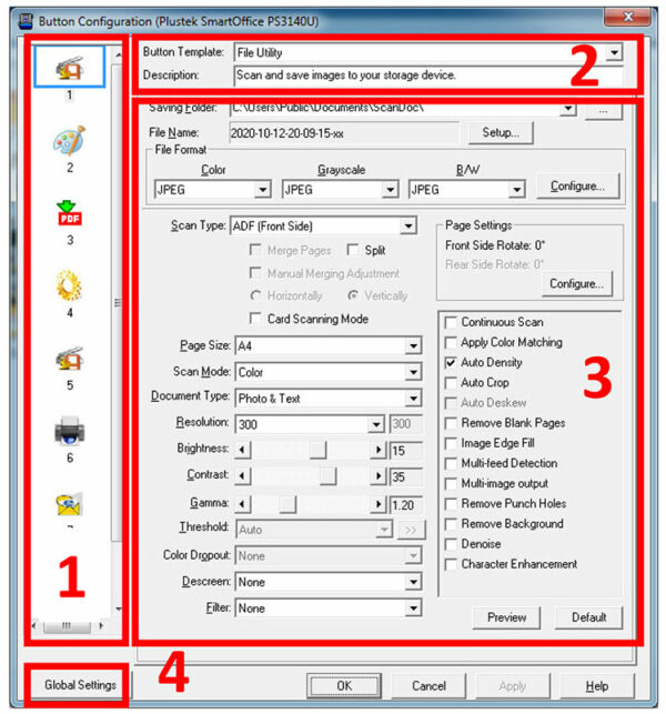 Scanner Dokumen Plustek Panduan Setting Konfigurasi Docaction - Digitalsense