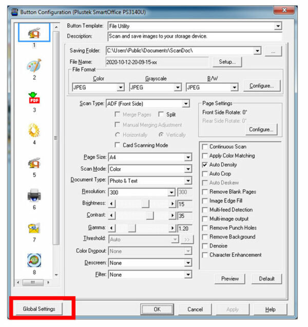 Scanner Dokumen Plustek Panduan Setting Konfigurasi Docaction ...