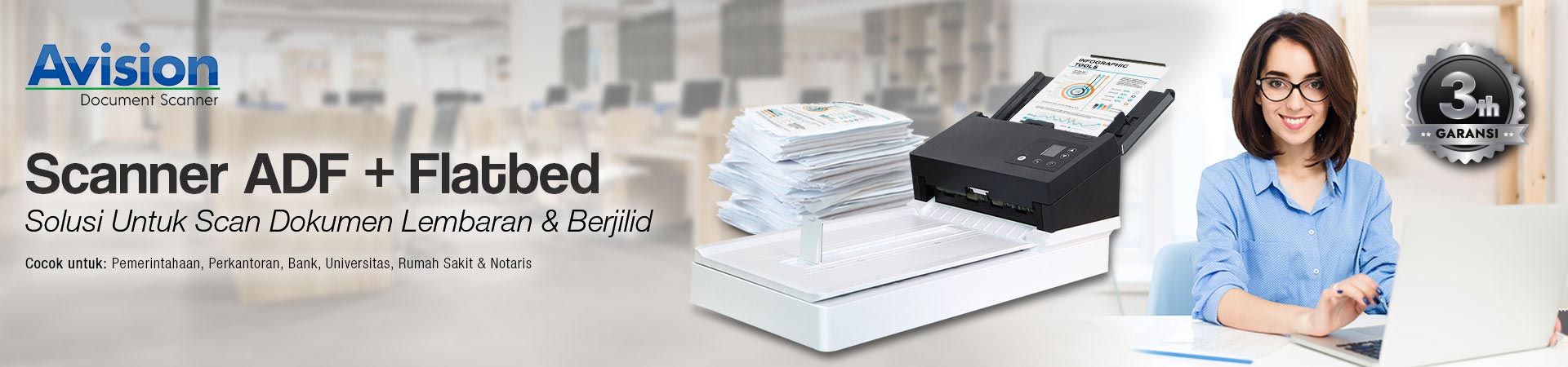 Scanner ADF+Flatbed Avision | digitalsense