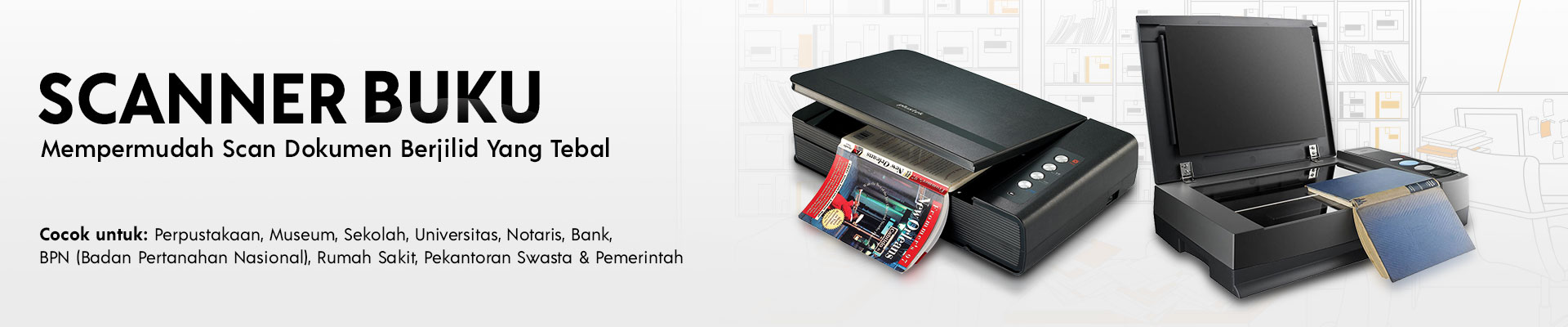 Plusek Scanner Buku Tebal - Digitalsense