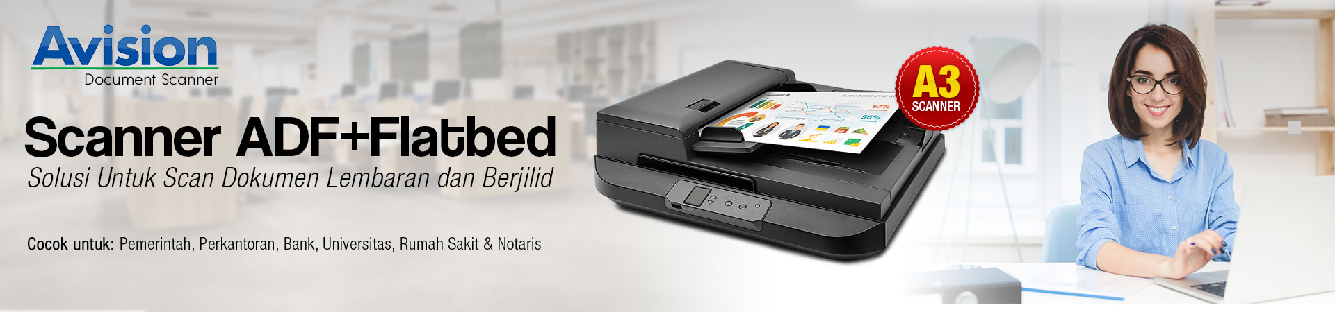 Scanner ADF+Flatbed Avision | digitalsense