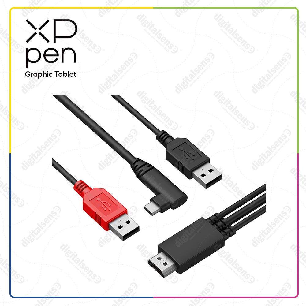 Jual XP-PEN AD41_A 3 IN 1 CABLE FOR ARTIST PRO 14/16 GEN2, ARTIST X3 SERIES