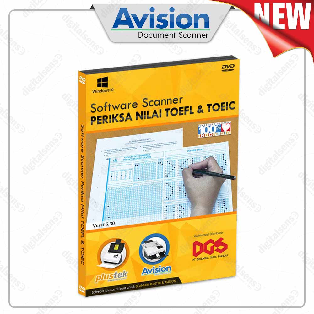 Software Scanner Periksa Nilai TOEFL & TOEIC - Digitalsense